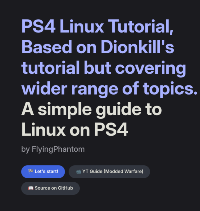 Requirements and initial setup | PS4 Linux Tutorial
